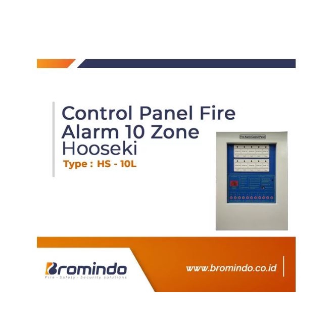 Jual Master Control Panel Fire Alarm 10 zone HS 10L complete with ...