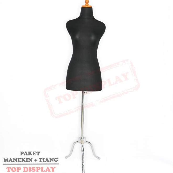 Jual Manekin Kain Hitam + Kaki Besi | Manekin Jahit | Patung Baju ...