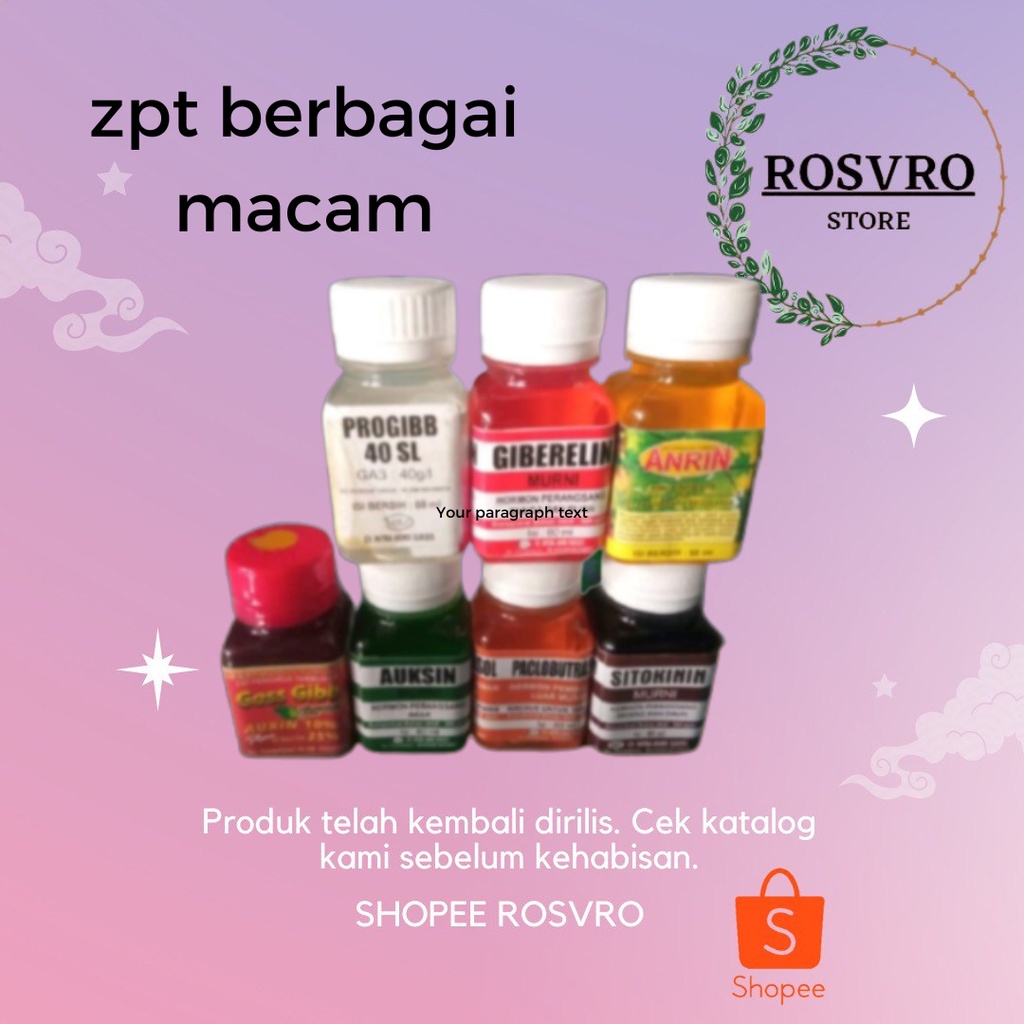 Jual Paket Zpt Lengkap GIBERLIN SITOKININ AUKSIN Progibb Gas Gib ...