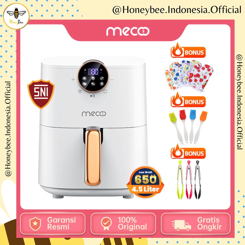 Jual Mecoo Digital Air Fryer 650 Low Watt 4.5L Penggorengan Tanpa ...