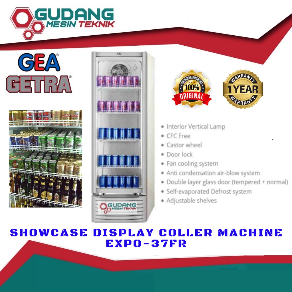 Jual GEA EXPO-37FR Display Cooler Machine Lemari Pendingin Minuman ...