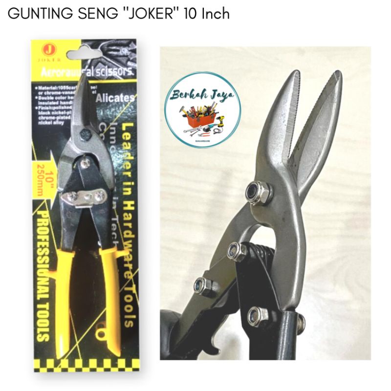 Jual Gunting Seng Baja ringan TEKIRO 10" | Tang Potong Lurus Flat ...