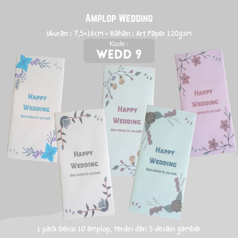 Jual AMPLOP WEDDING | AMPLOP NIKAHAN | ANGPAO KONDANGAN | Shopee Indonesia