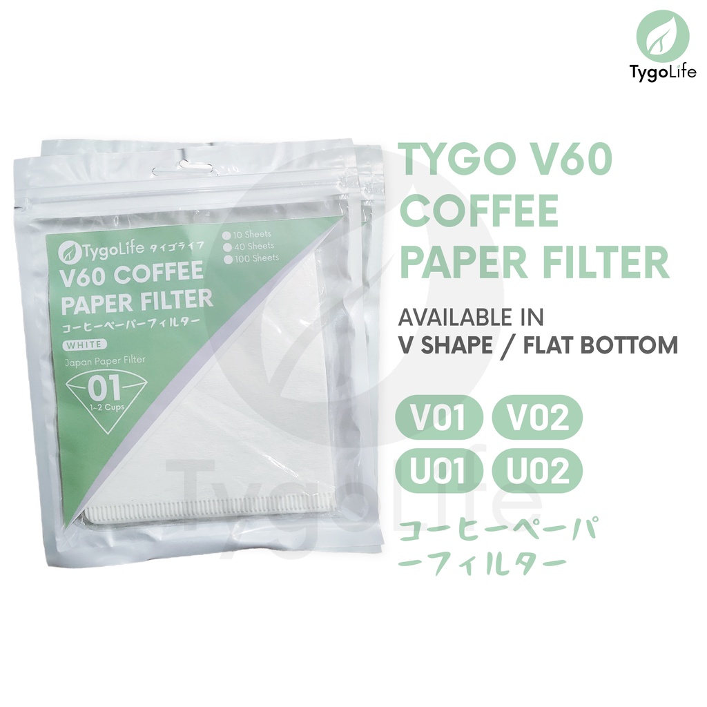 Jual COFFEE PAPER FILTER V60 WHITE BLEACHED V01 V02 FLAT BOTTOM KERTAS ...