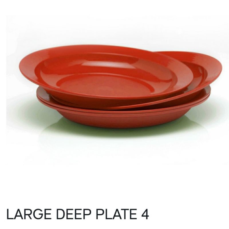 Jual piring tupperware large deep plate | Shopee Indonesia