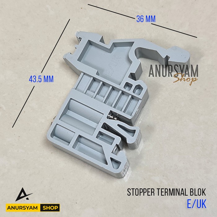 Jual Stopper Terminal Block UK EWIG Penahan Ujung Terminal Blok UK ...