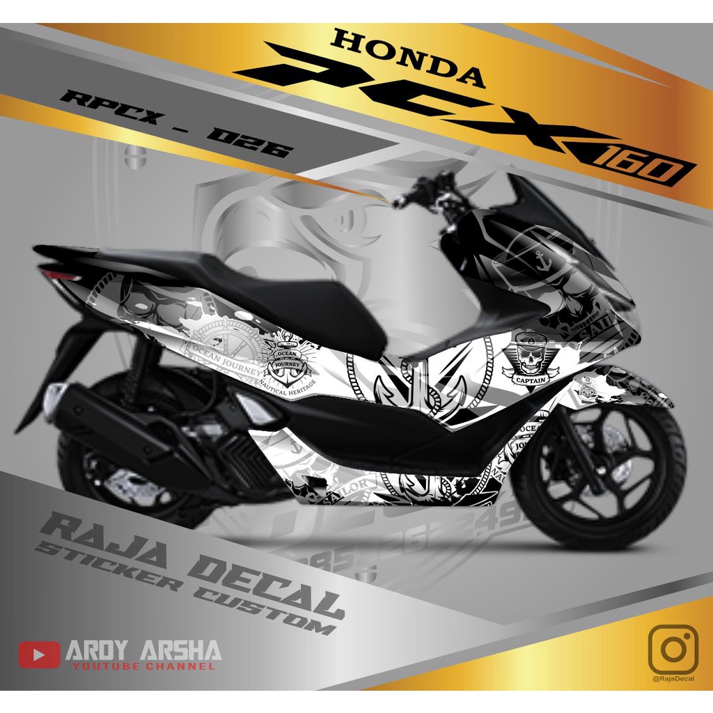 Jual Decal Sticker Honda PCX 160 2021 Fullbody - Dekal All New PCX160 ...