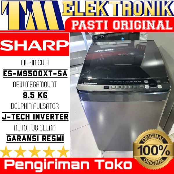 Jual MESIN CUCI SHARP ES M9500XT-SA / MESIN CUCI 1 TABUNG KAPASITAS 9 ... Jual MESIN CUCI SHARP ES M9500XT-SA / MESIN CUCI 1 TABUNG KAPASITAS 9 ...