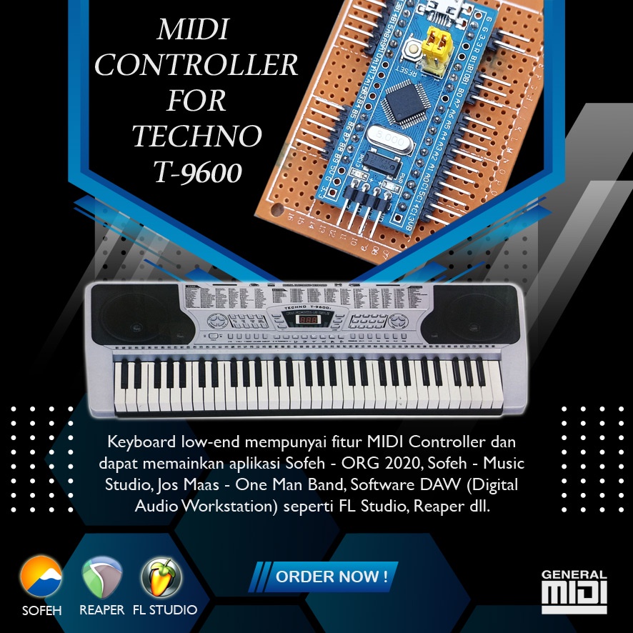 Jual Modul MIDI Controller Techno T-9600 | Shopee Indonesia