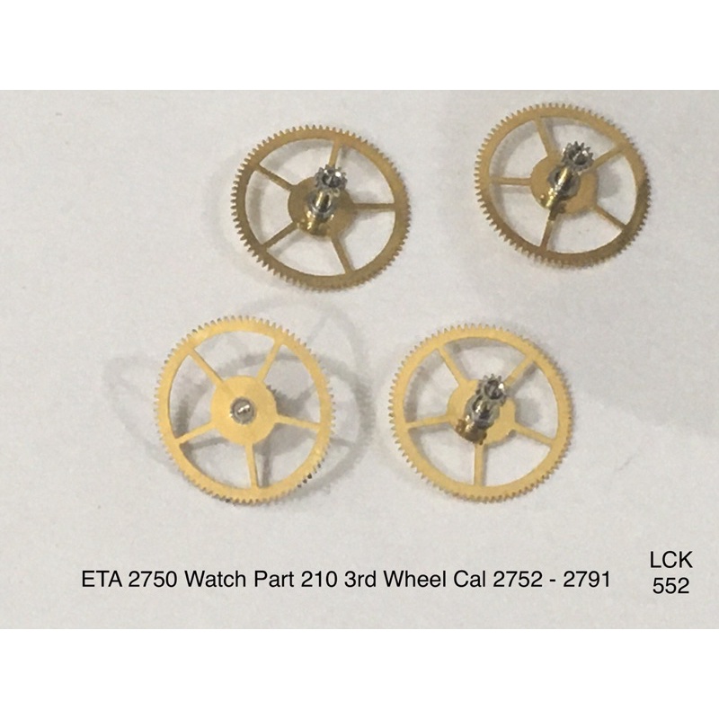 Jual ETA 2750 Watch Part 210 Third Wheel Cal 2752 - 2791 / Roda Ke Tiga ...