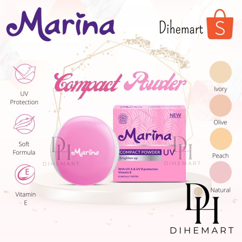 Jual Marina Compact Powder 12gr | Two Way Cake 11Gr | Shopee Indonesia