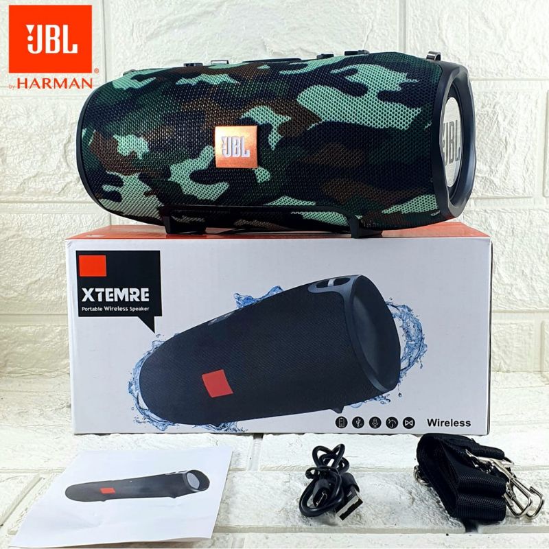 Jual Speaker Bluetooth Jumbo JBL Xtreme SuperBass & Stereo Free Tali ...