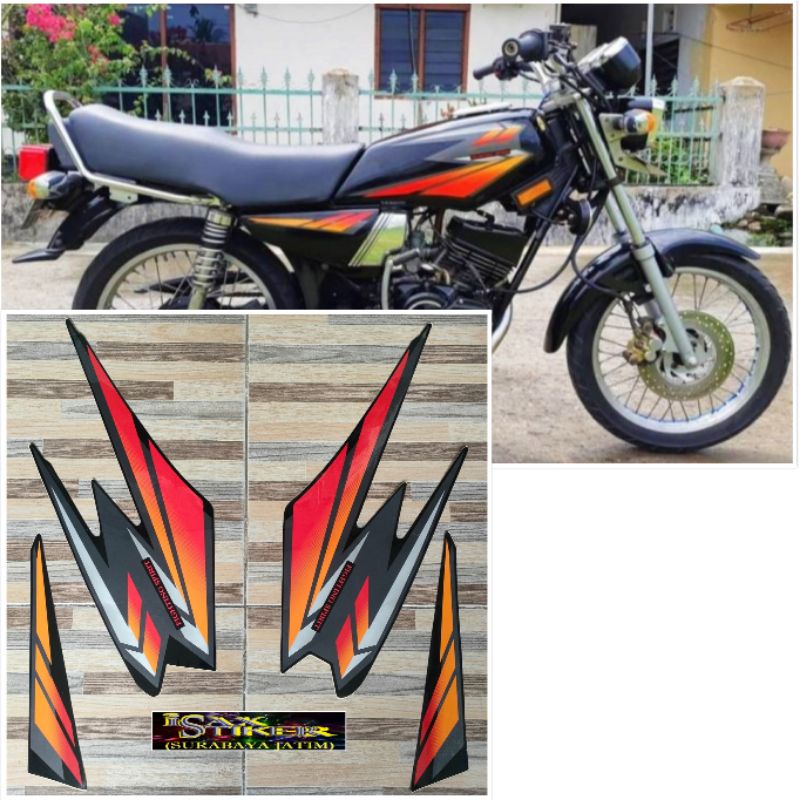 Jual striping original Yamaha RX KING hitam Oren tahun 2002 | Shopee ...