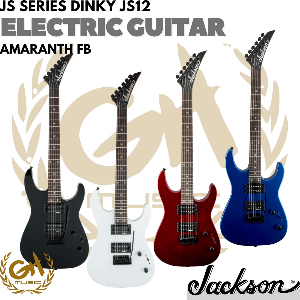 Jual Jackson JS Series Dinky JS12 Electric Guitar, Amaranth FB | Shopee ...
