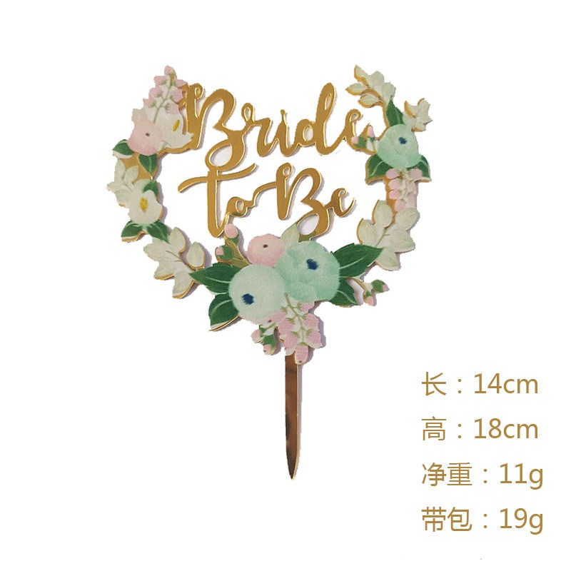 Jual DY PACK TOPPER CAKE 3D HAPPY BIRTHDAY/BRIDE TO BE / HAPPY ...