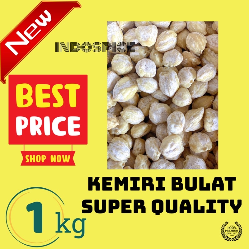 Jual Kemiri Bulat Super Quality 1 KG / 1000g | Shopee Indonesia
