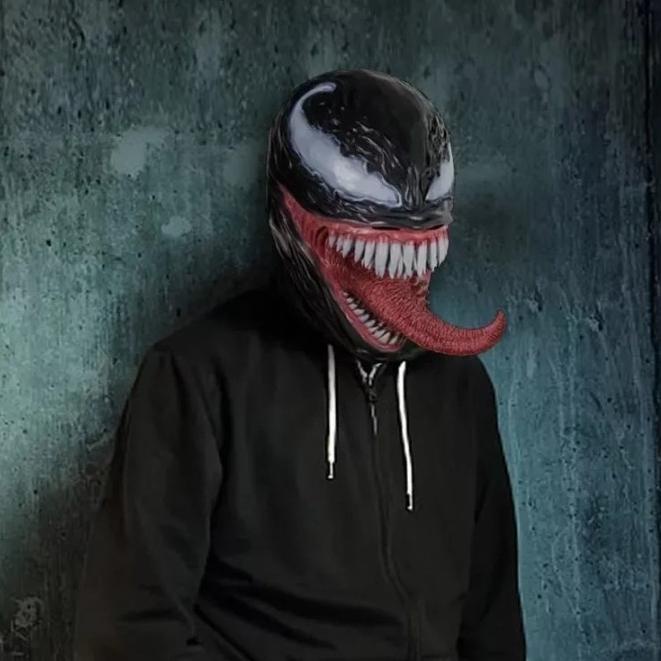 Jual Mask Venom Symbiote Spiderman Anti Hero Latex Topeng | Shopee ...