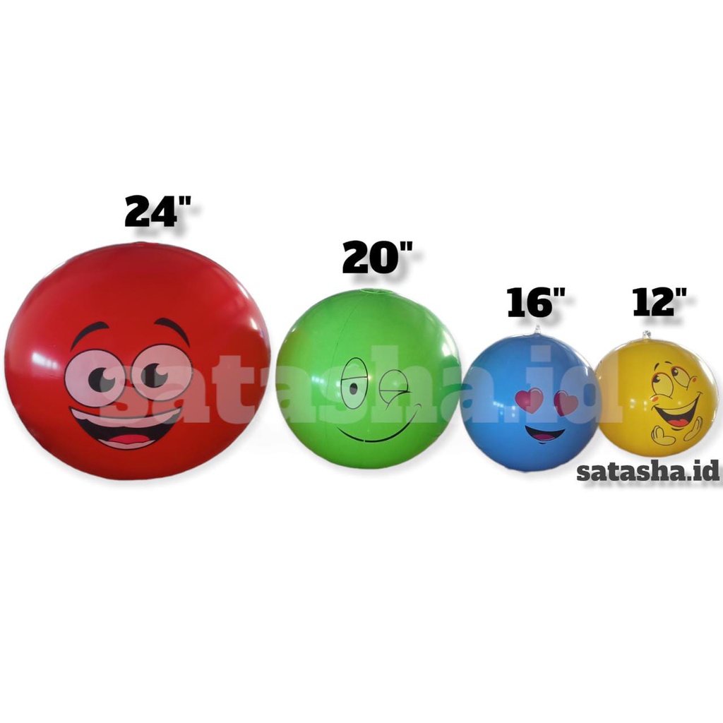 Jual SATASHA.ID BOLA TIUP JUMBO BOLA EMOJI JUMBO BOLA SMILE | Shopee ...