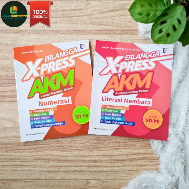 Jual Erlangga Xpress AKM SD - Numerasi & Literasi Membaca - Buku Persiapan Ujian - Original ...