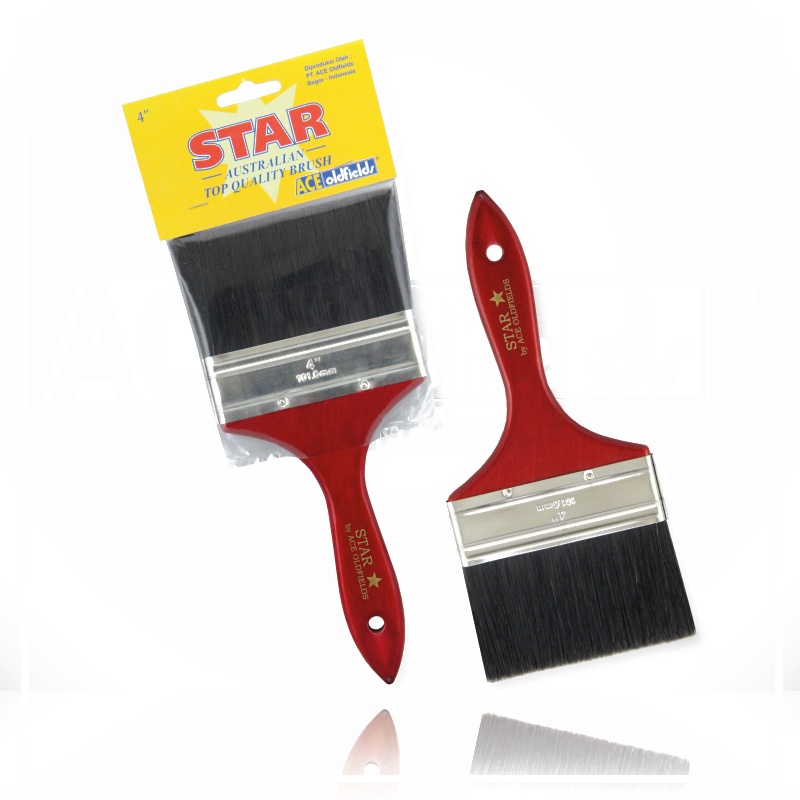 Jual Ace Oldfields - 4" Star Brush / Kuas Star Bulu Hitam | Shopee Indonesia