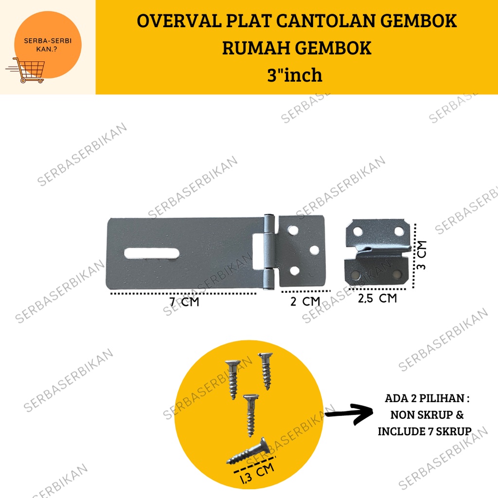 Jual OVERVAL GEMBOK 3” OVERPAL PLAT CANTOLAN GEMBOK MURAH | Shopee ...