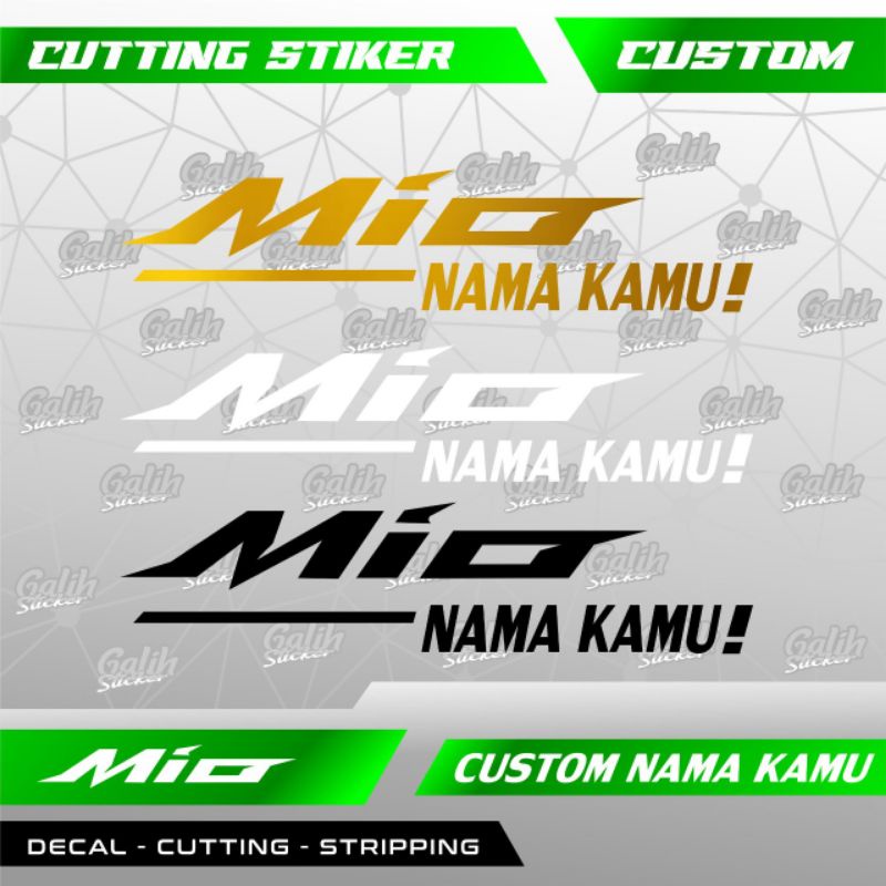Jual Stiker Motor Mio Custom Nama | Shopee Indonesia