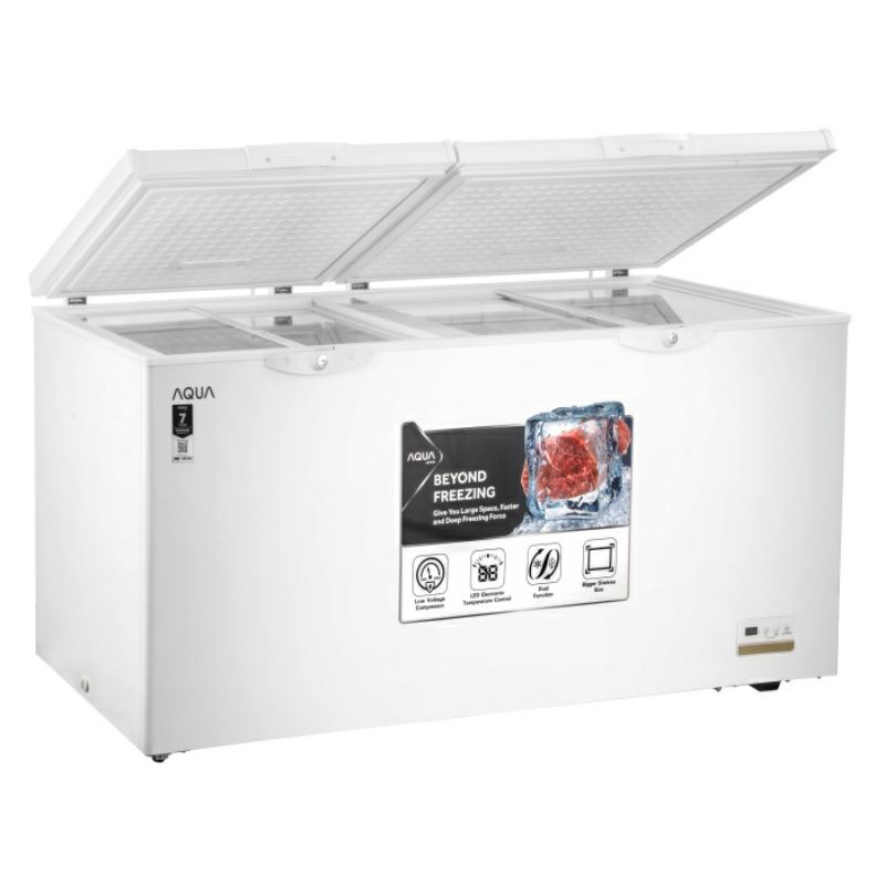 Jual CHEST FREEZER BOX AQUA JAPAN AQF 500GC DIGITAL 520 L | Shopee ...
