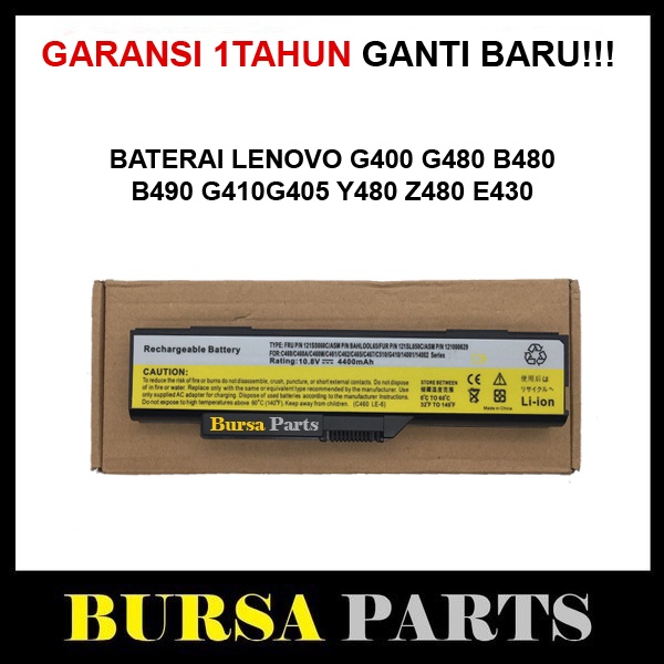 Jual Baterai Lenovo G400 3000 G410 C510 C460 C461 C462 C465 C467 BLACK | Shopee Indonesia