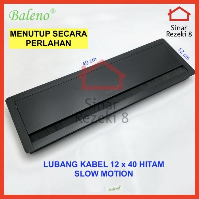 Jual Meja Tutup Lubang Kabel 12 X 40 Hitam Meja Kantor Kotak Cable Hole ...