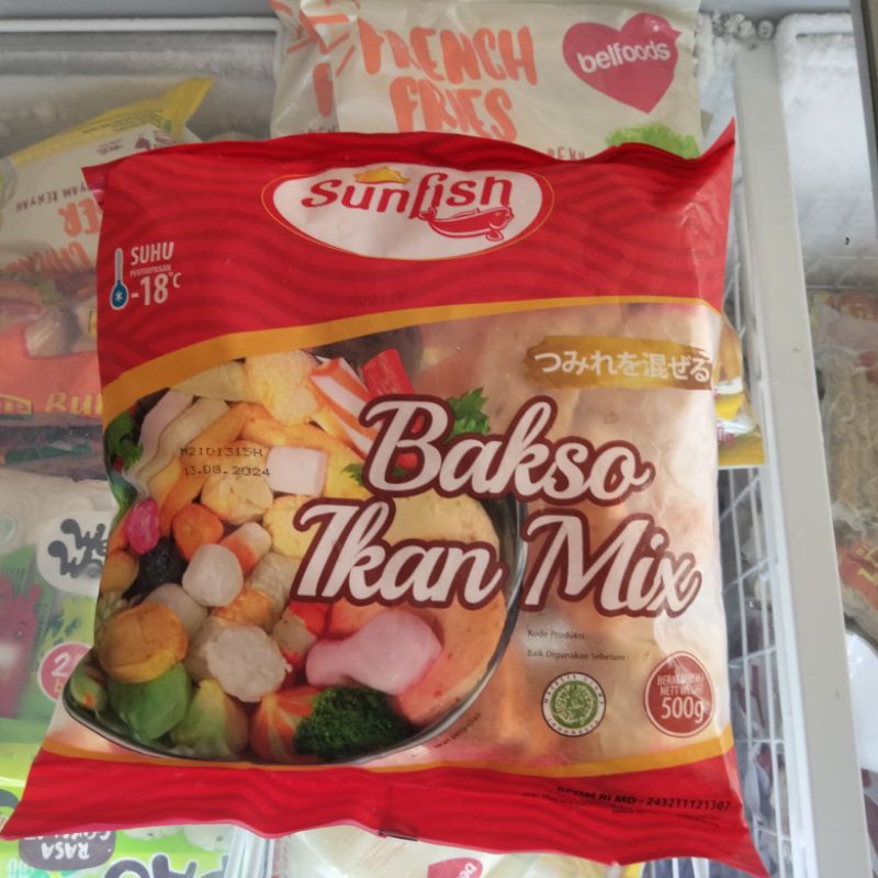 Jual Sunfish Bakso Ikan Mix 500gr/ frozen food | Shopee Indonesia