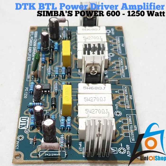 Jual Wtb009 Btl Power Driver Amplifier 600-1250 Watt Dtk Simba Power ...