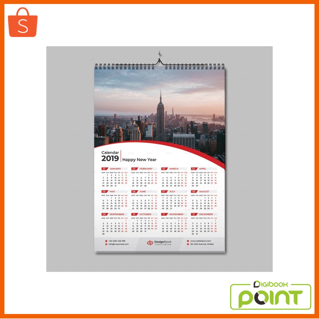 Jual Kalender 2025 Dinding Custom Jilid Spiral - Kalender Dinding ...