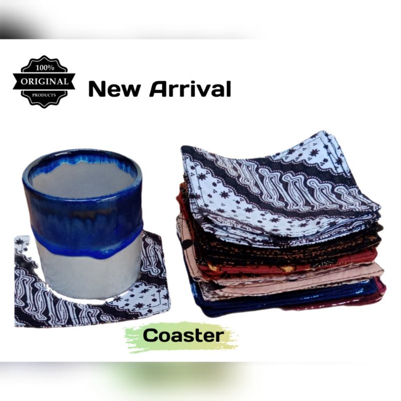 Jual Coaster Aesthetic Serap Air Kayu Rajut Custom Kain Clay Alas Gelas ...