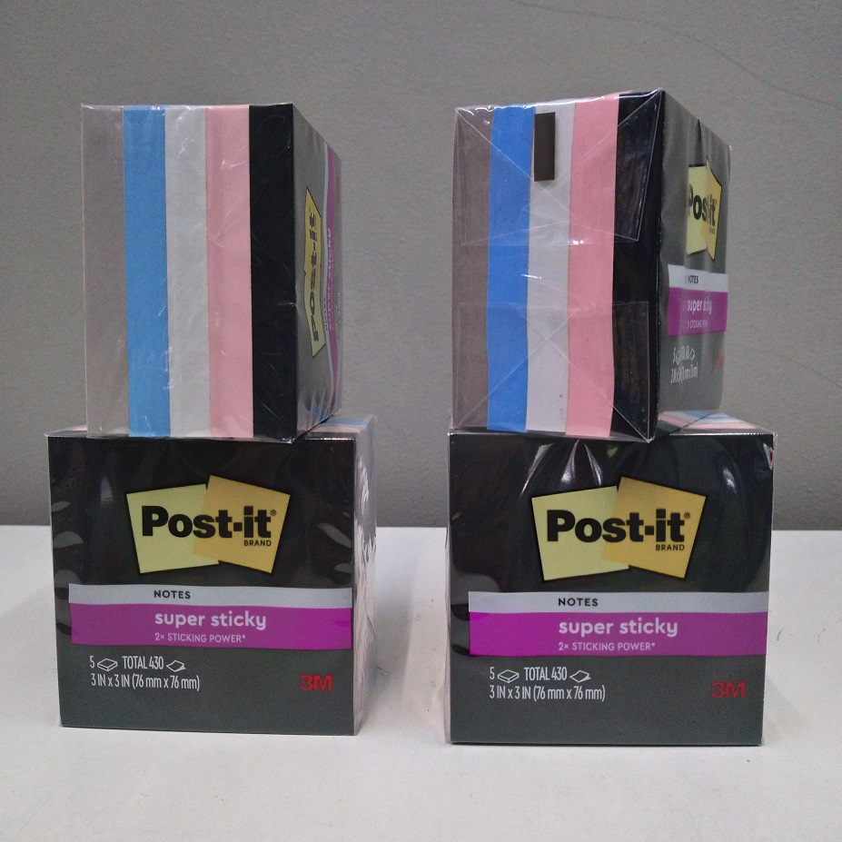 Jual 3M Post It Super Sticky Notes 654-5SSNE 3 inch x 3 inch | Shopee ...