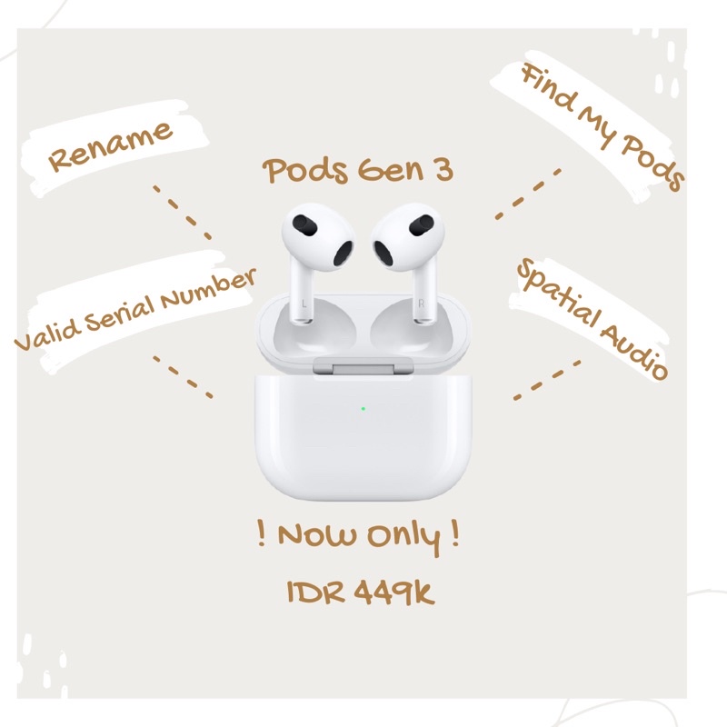 Jual Pods Gen 3 OEM 1:1 FINAL UPGRADED (serial number valid) | Shopee ...