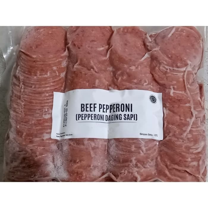 Jual PEPPERONI BEEF / DAGING SAPI PEPERONI 500 GR HALAL TOPPING PIZZA ...