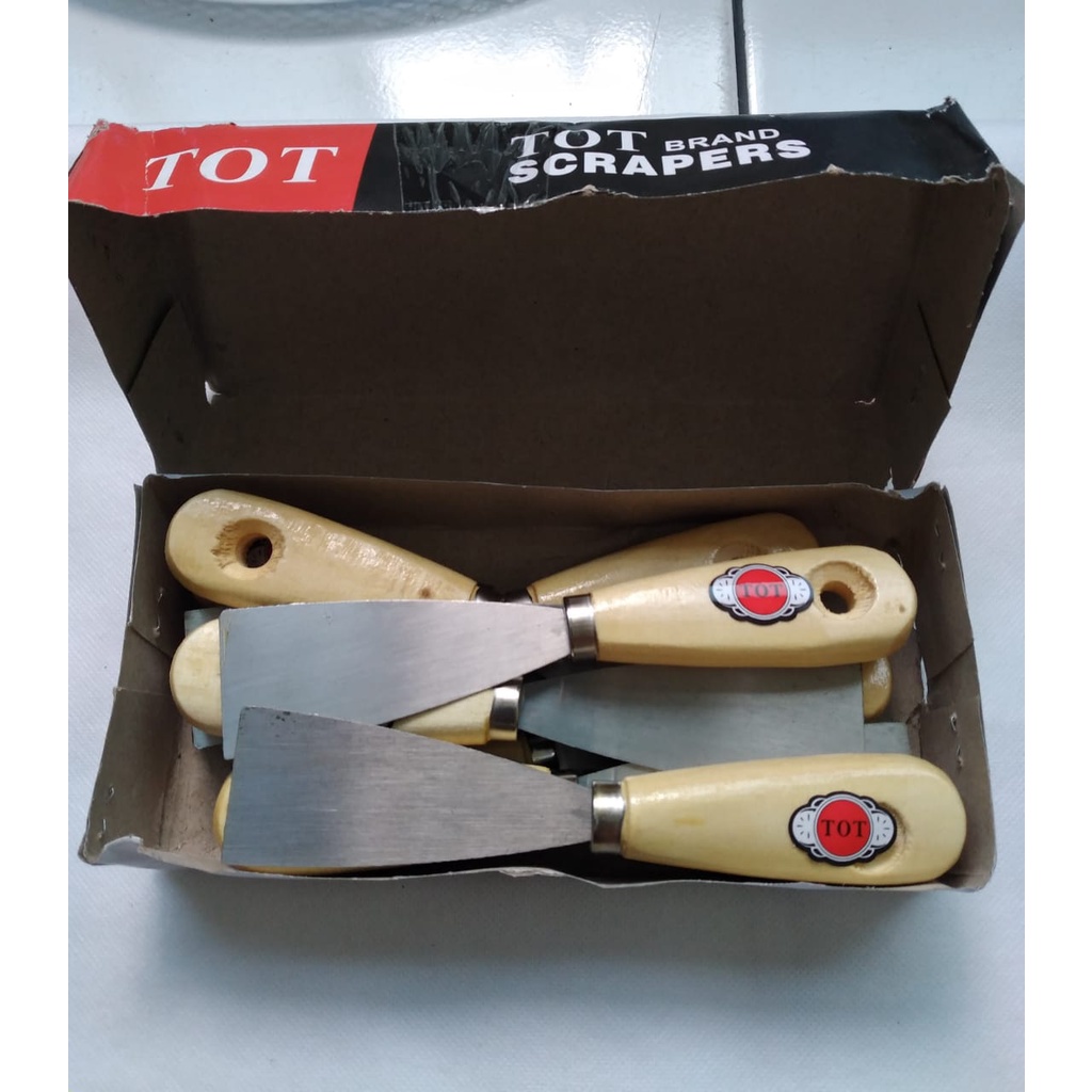 Jual Kape Seng Gagang Kayu 1,5 Inch Putty Scraper Sekrap Skrap RRT ...