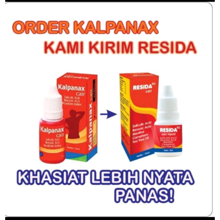 Jual RESIDA Cair 10 ml, pengganti kalpanax cair | Shopee Indonesia