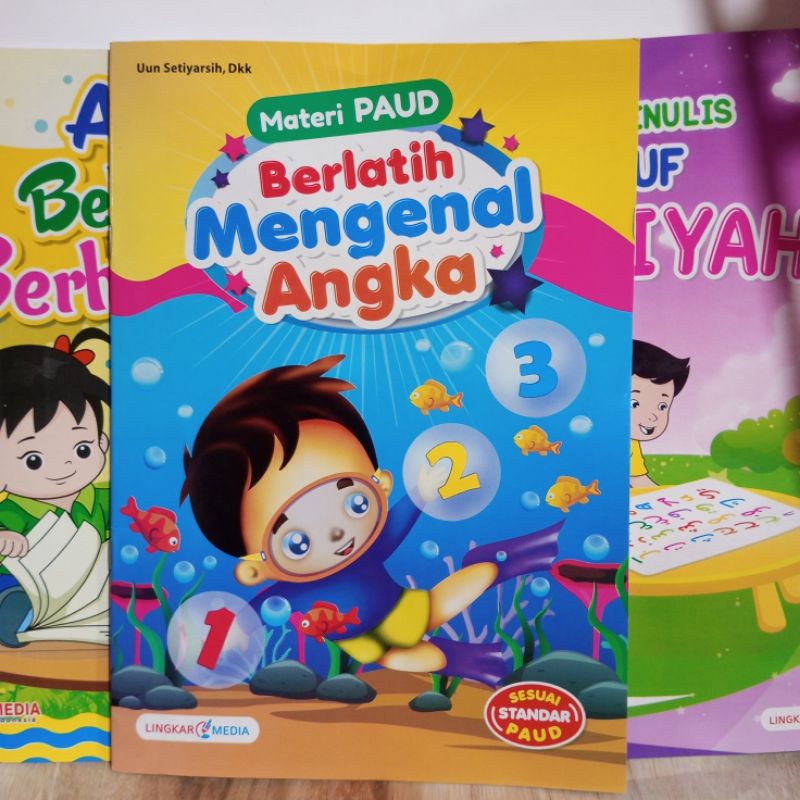 Jual Materi Paud Berlatih Mengenal Angka Full Colour | Shopee Indonesia