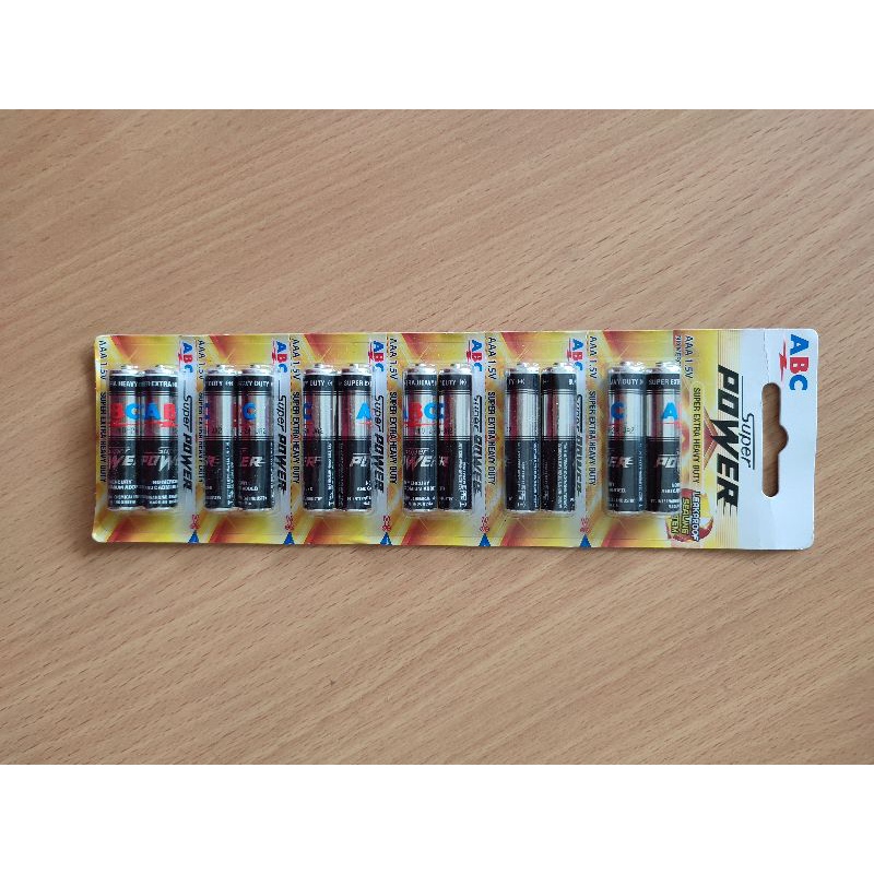 Jual Batre Kecil A3 / ABC Super Powe Baterai Hitam AAA ( Isi 2 Pcs ...