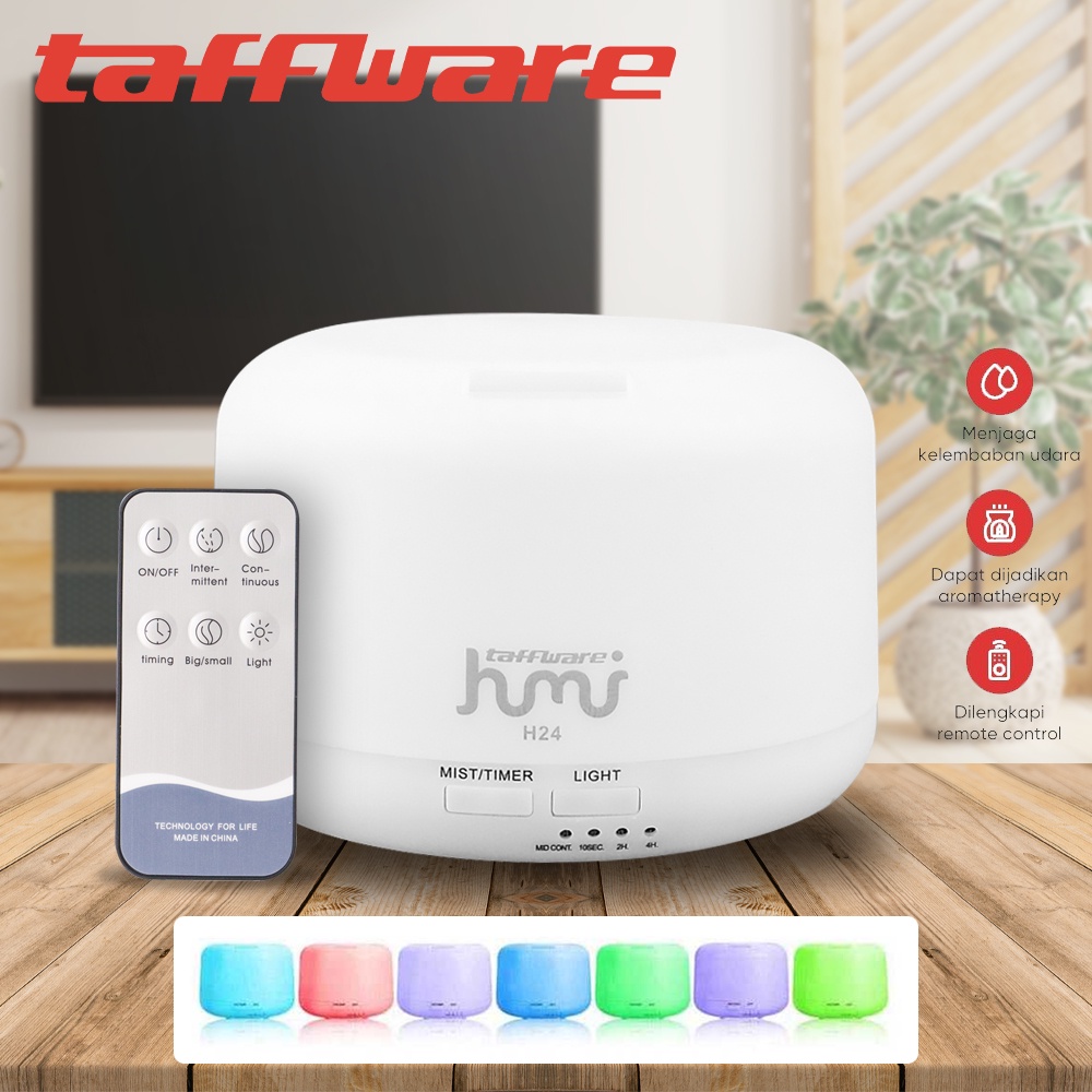 Jual Taffware HUMI Humidifier / Diffuser 300 - 500ml Dengan Remote Dan ...