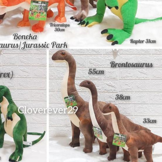 Jual Boneka Dinosaurus Tirex / Brontosaurus Spinosaurus Coklat Raptor ...