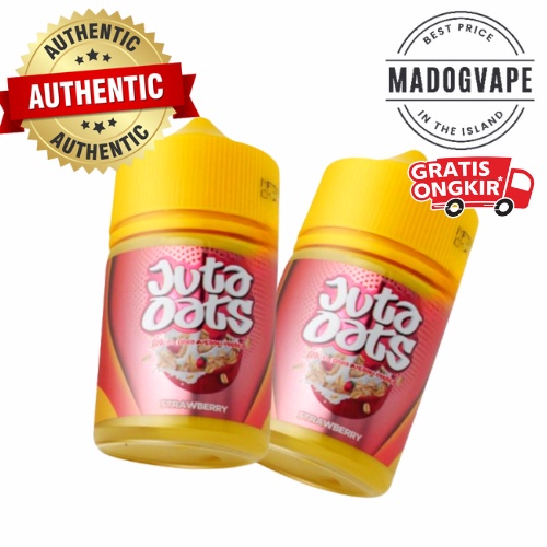 Jual Liquid Juta Oats Strawberry 60ml | Juta Strawberry Oat Milks 60ml ...