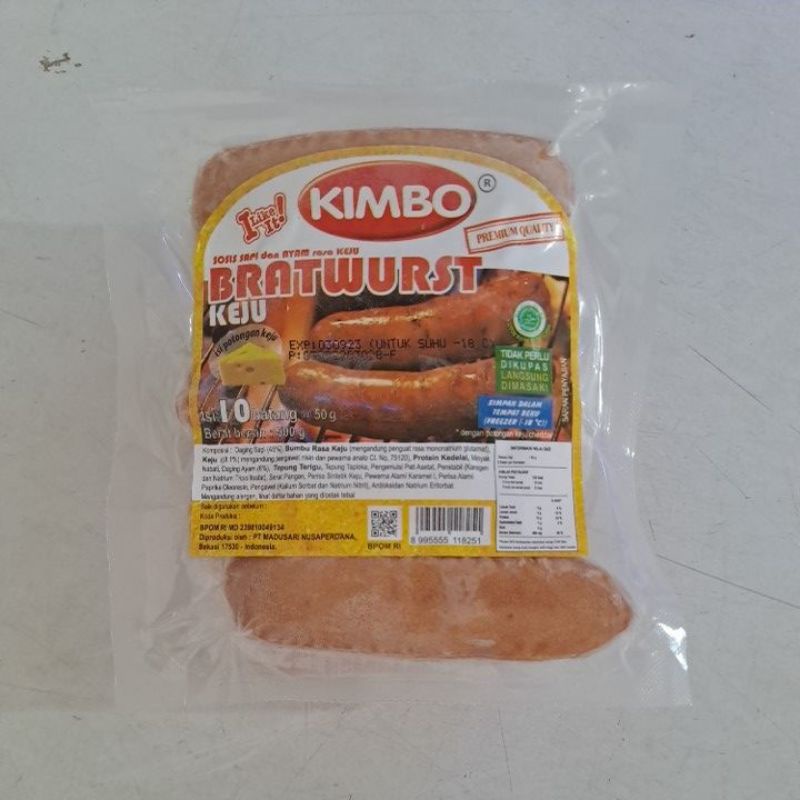 Jual Kimbo Bratwurst Mini Keju Isi 10 pcs | Shopee Indonesia