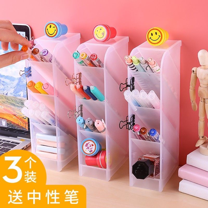 Jual Minimalist Desktop Standing Pen Holder/ Rak pensil / Desk / Rak ...