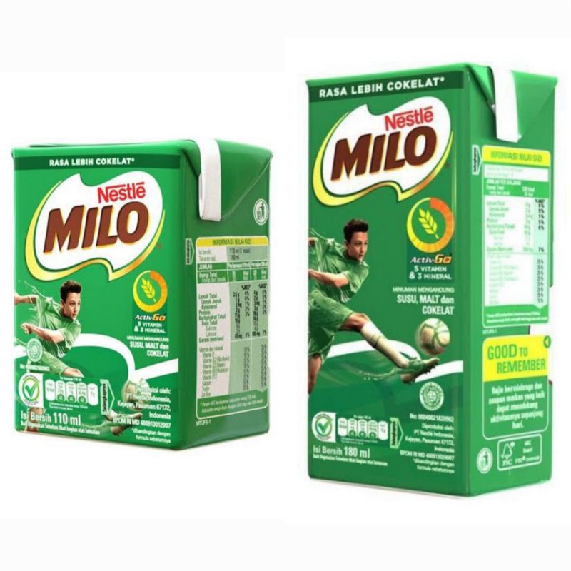 Jual Milo UHT Active Go 110 ml / 180 ml | Shopee Indonesia