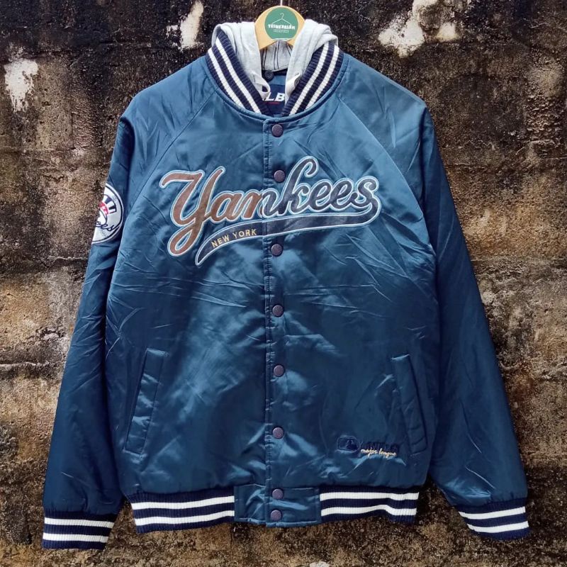 Jual Varsity jeket MLB yankess Second bekas murah preloved | Shopee ...
