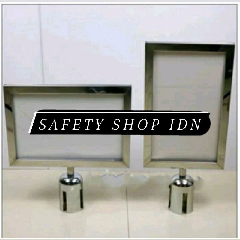 Jual Sign Frame A4 Potrait Signage Poster / Papan Antrian Stainless ...