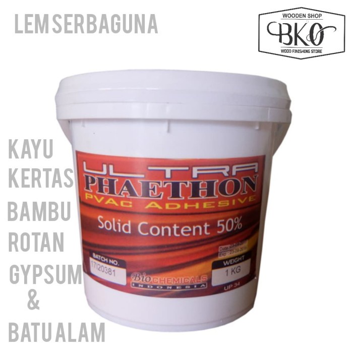 Jual Lem Material Lem Serbaguna Ultra Phaeton 1Kg Batu Alam Gypsum Kayu ...