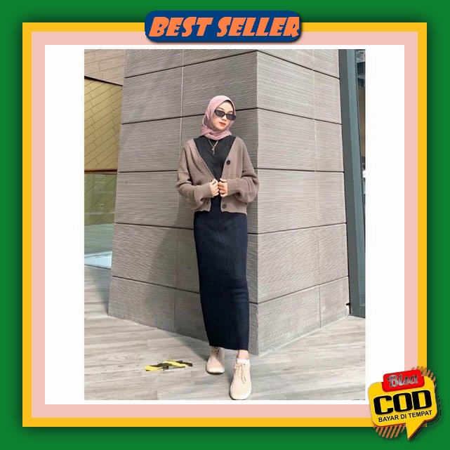 Jual Rok Span Panjang Kekinian Terbaru Elegan Korea Syle Polos Skirt ...